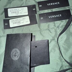 Versace | Pants & Jumpsuits | Versace Outfit Tags Receipt And Bags ...